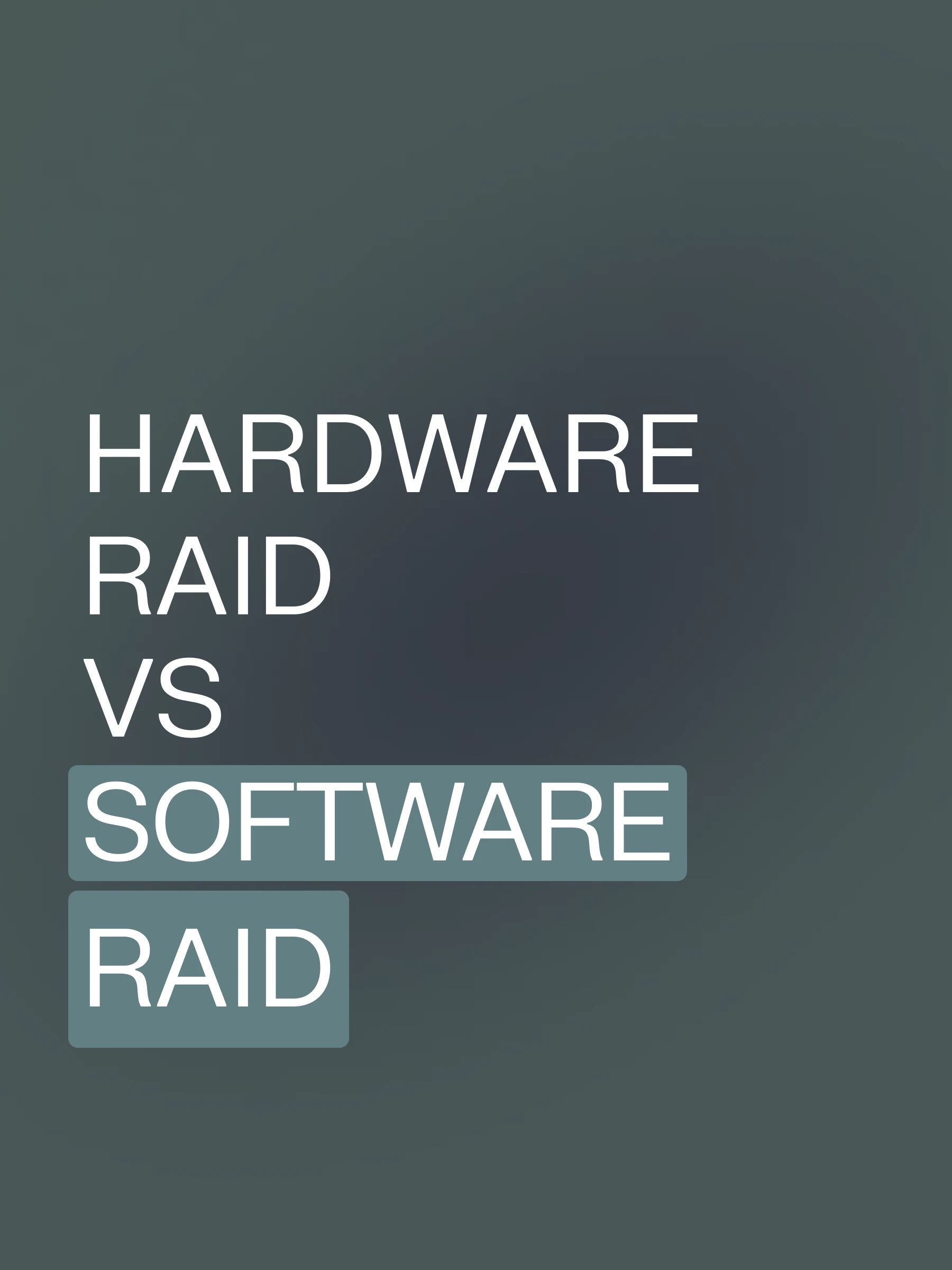 Software RAID vs hardware RAID: A complete comparison guide | Liquid Web Software RAID vs hardware RAID: A complete comparison guide | Liquid Web