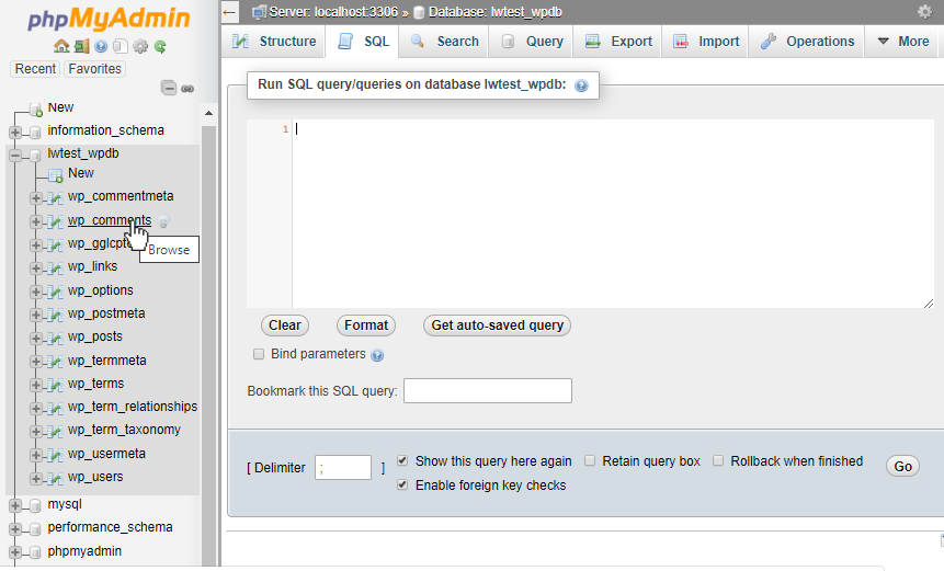 How to Run SQL Queries on a Database with PhpMyAdmin | Liquid Web