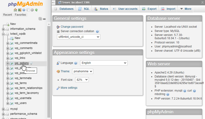 Inserting Fields into Database Tables with PhpMyAdmin | Liquid Web