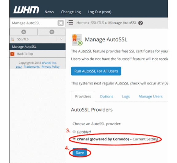 Enabling Lets Encrypt For Autossl On Whm Based Servers Liquid Web