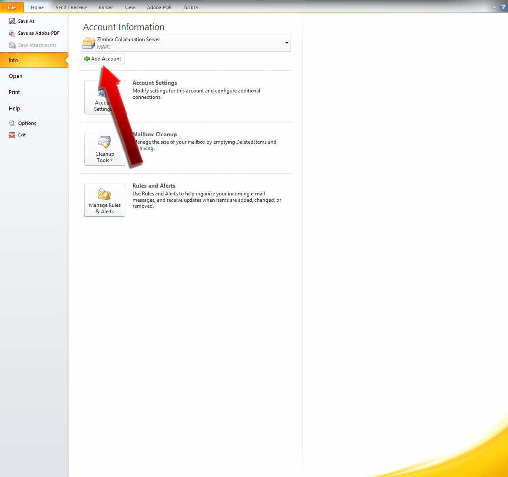 How to Setup Email on Microsoft Outlook 2010 | Liquid Web