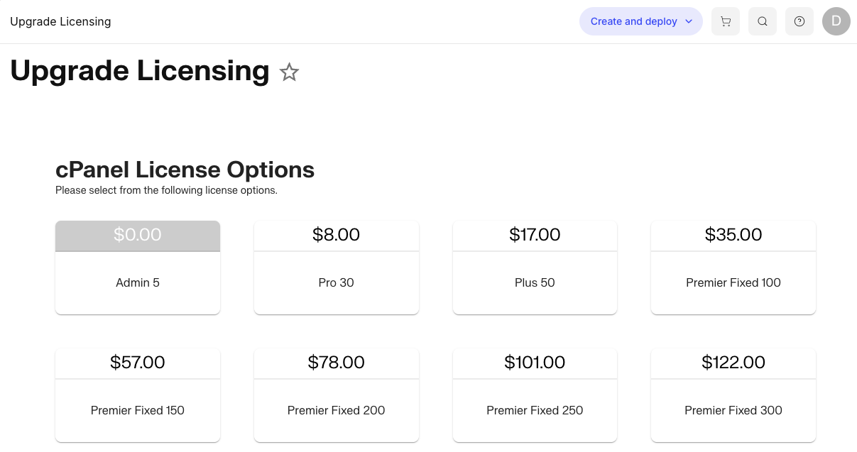 Managing cPanel Tiered Licensing | Liquid Web