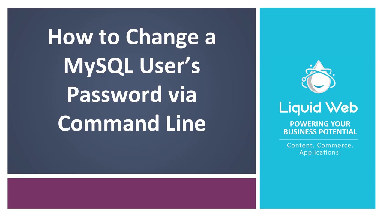 Change a Password for MySQL on Linux via Command Line | Liquid Web