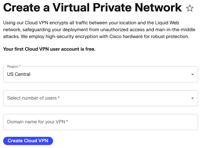 Setting Up Your Cloud VPN | Liquid Web