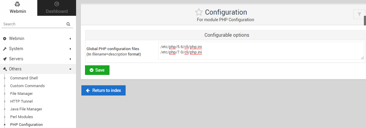 Setting Up Php 56 And Php 70 In Webmin Liquid Web