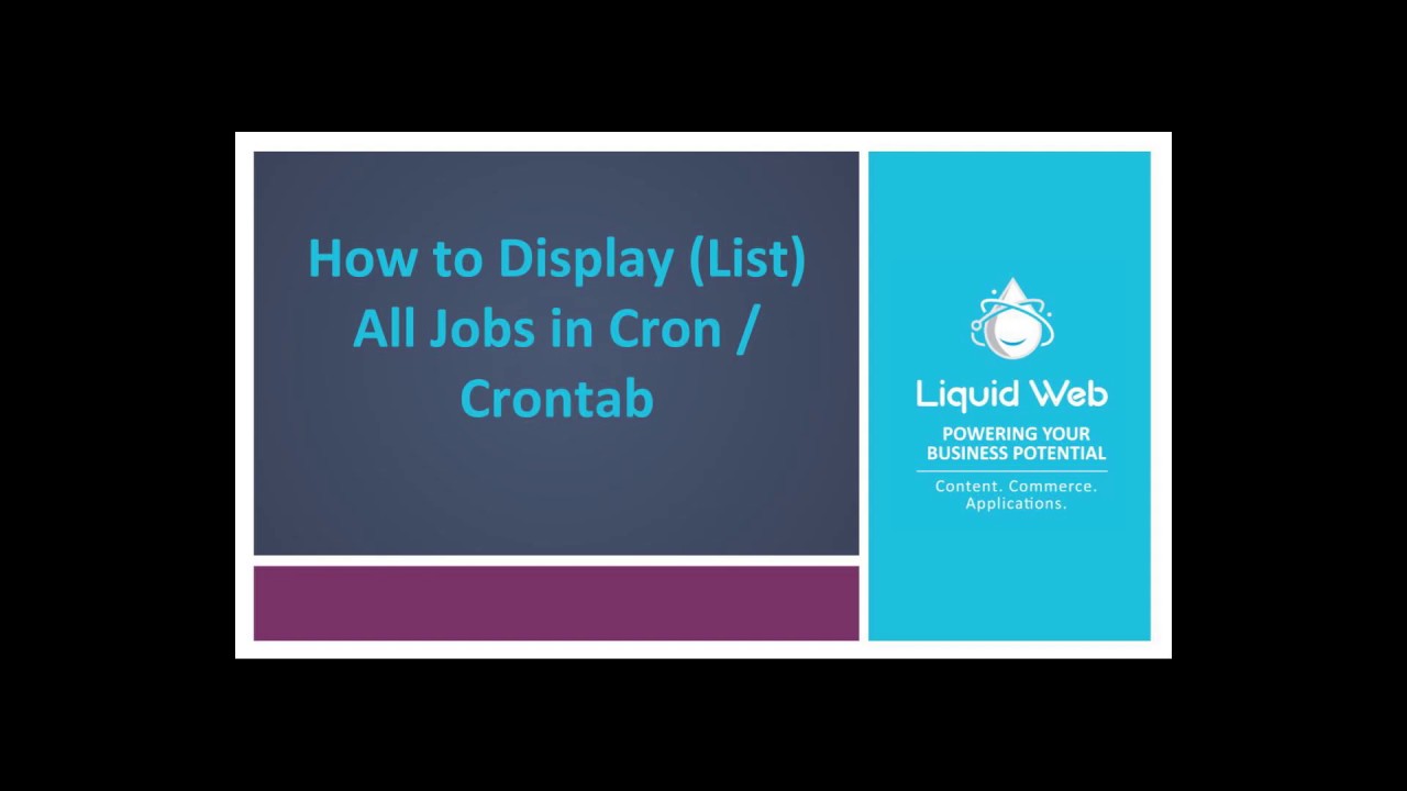 How to List Cron Jobs and Automate Server Scripts with Cron | Liquid Web