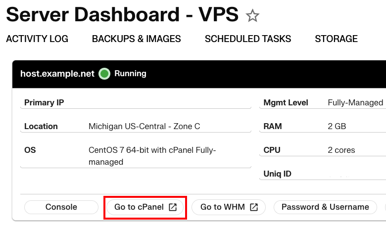 Logging Into Cpanel Liquid Web
