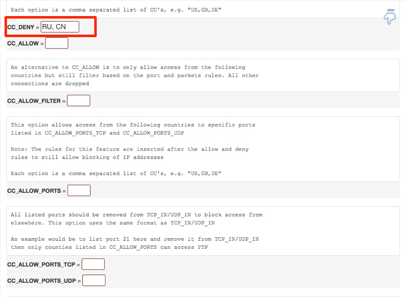 Blocking Traffic by Country in the CSF Firewall | Liquid Web