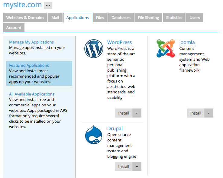 Installing Applications in Plesk | Liquid Web