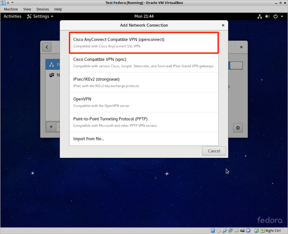 Configuring Cloud VPN on Fedora | Liquid Web
