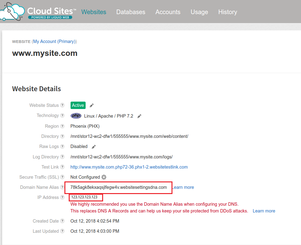 Using ALIAS DNS Records For Domains in Cloud Sites | Liquid Web