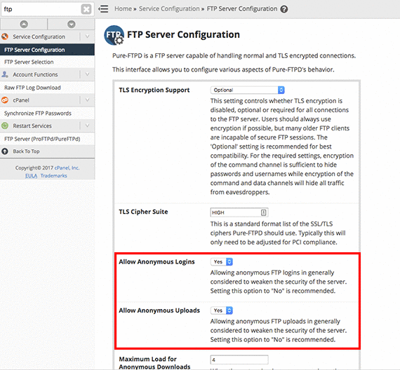 Disabling Anonymous FTP | Liquid Web