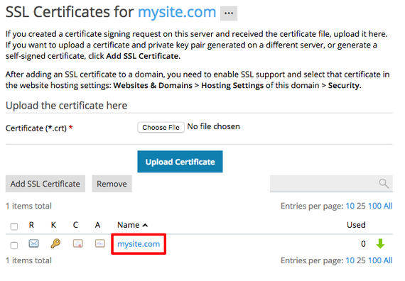 Installing an SSL Certificate in Plesk | Liquid Web