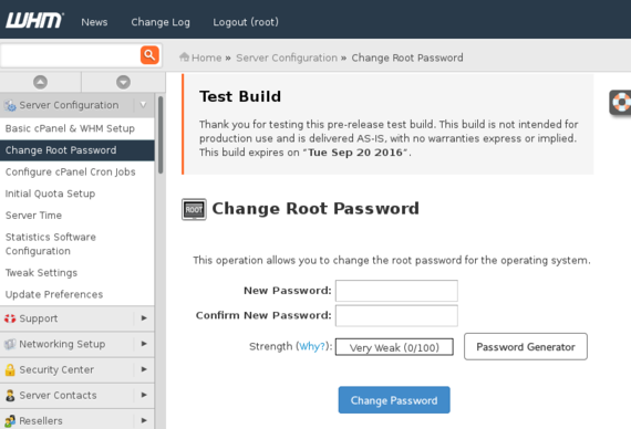 Changing Your Root Password in WHM | Liquid Web