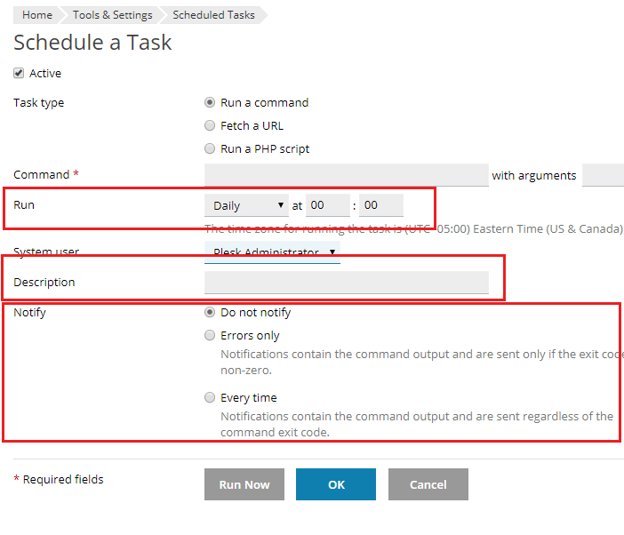 Scheduling Tasks In Plesk Liquid Web