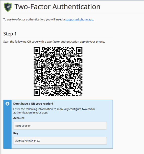 Enabling Two-Factor Authentication in cPanel | Liquid Web