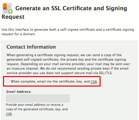 Generating An Ssl Certificate Signing Request Csr In Cpanel Liquid Web