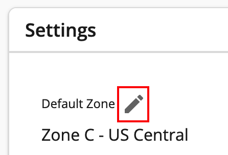 Change Your Default Server Zone | Liquid Web