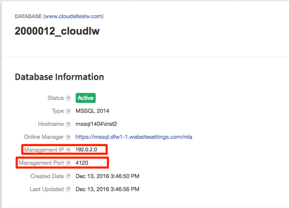 Windows SQL Server Management Studio for Cloud Sites | Liquid Web
