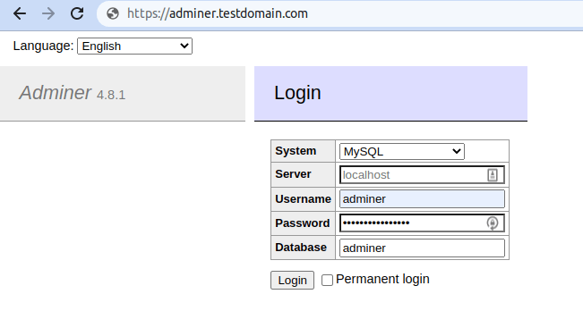 How To Install Adminer Mysql Database Management Tool On Almalinux Liquid Web