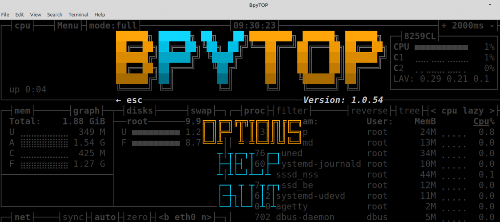 How To Install Bpytop Resource Monitoring Tool On Almalinux Liquid Web