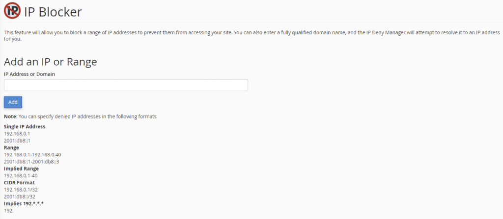How To Use The Ip Blocker In Cpanel Liquid Web