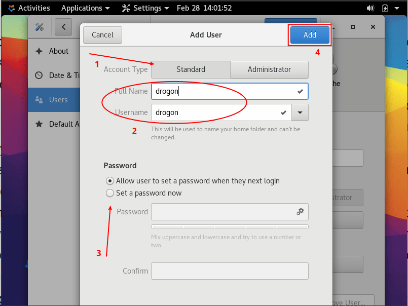 How To Create A User And Permissions In Almalinux Liquid Web