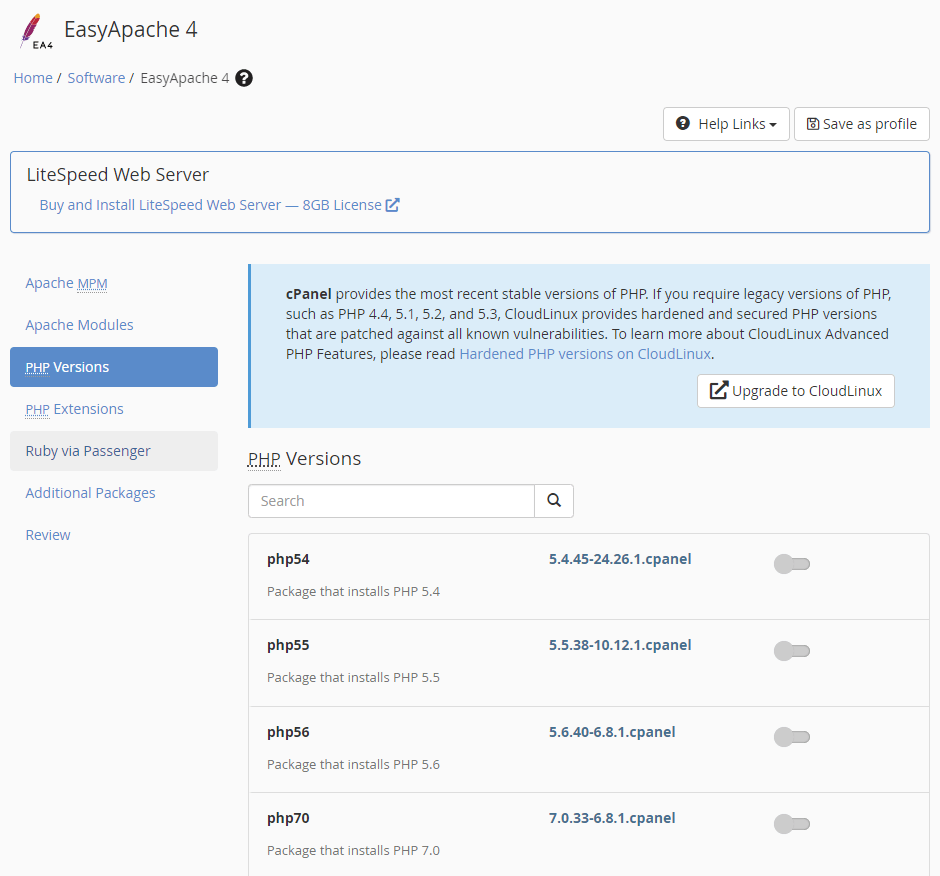 How To Upgrade Apache And Php With Cpanels Easyapache Liquid Web