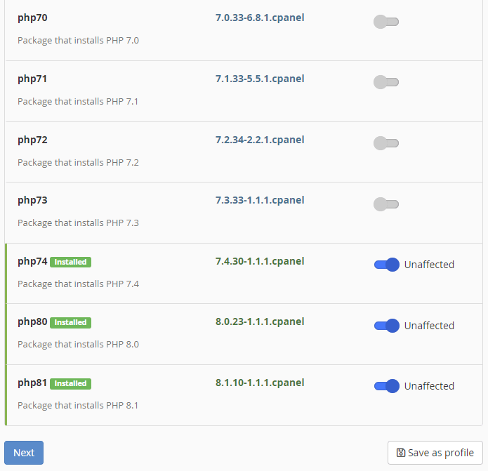 How To Upgrade Apache And Php With Cpanels Easyapache Liquid Web