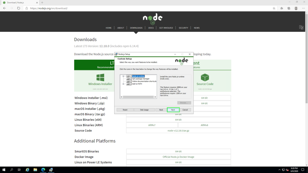 Installing Node.js on Windows Servers | Liquid Web