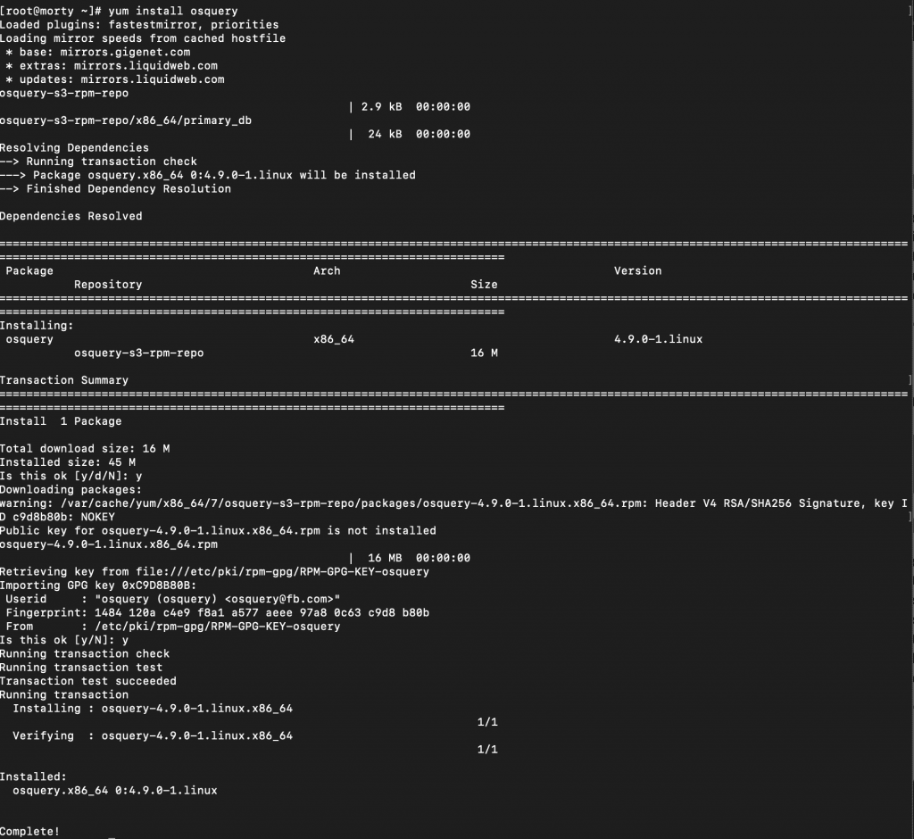 osquery on CentOS 7 & 8 [5 Steps to Install & Configure] | Liquid Web