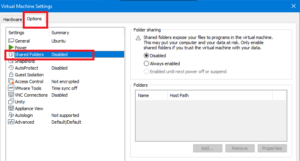 How To Create and Access a VMware Shared Folder