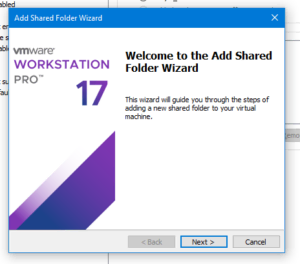 How To Create and Access a VMware Shared Folder