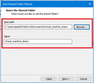 How To Create and Access a VMware Shared Folder