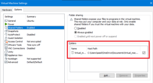 How To Create and Access a VMware Shared Folder