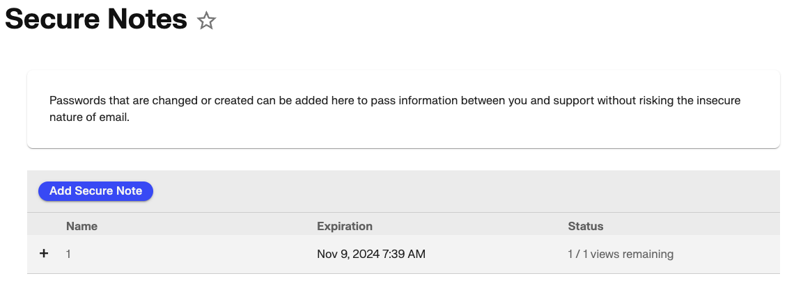 Using Secure Notes for Sensitive Information | Liquid Web